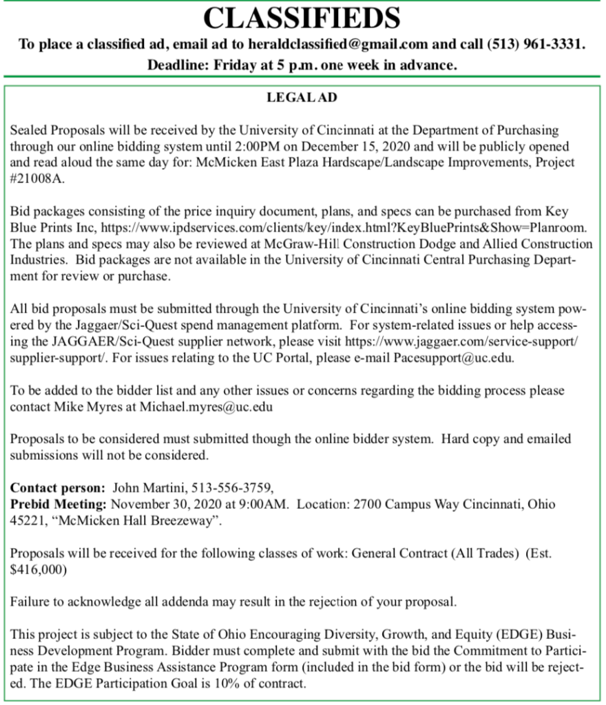 Jobs and Classified Ads - The Cincinnati Herald